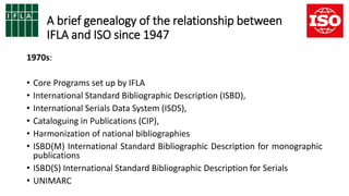 IFLA-ISO Relations since 1947: Making standards in information and ...