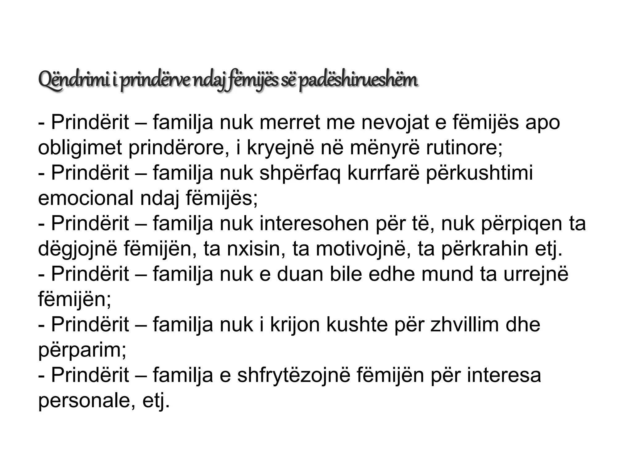 Prezantimi pedagogji familjare | PPTX