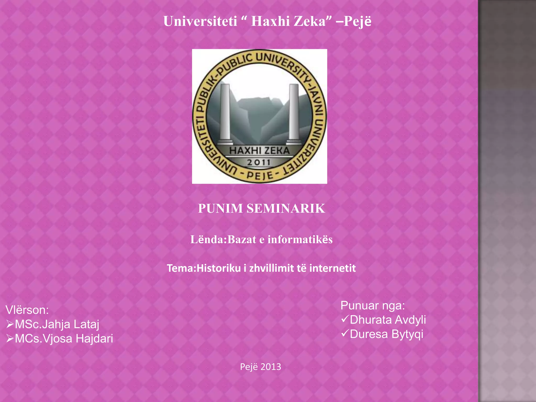 Prezantimi bazat e informatikes | PPTX