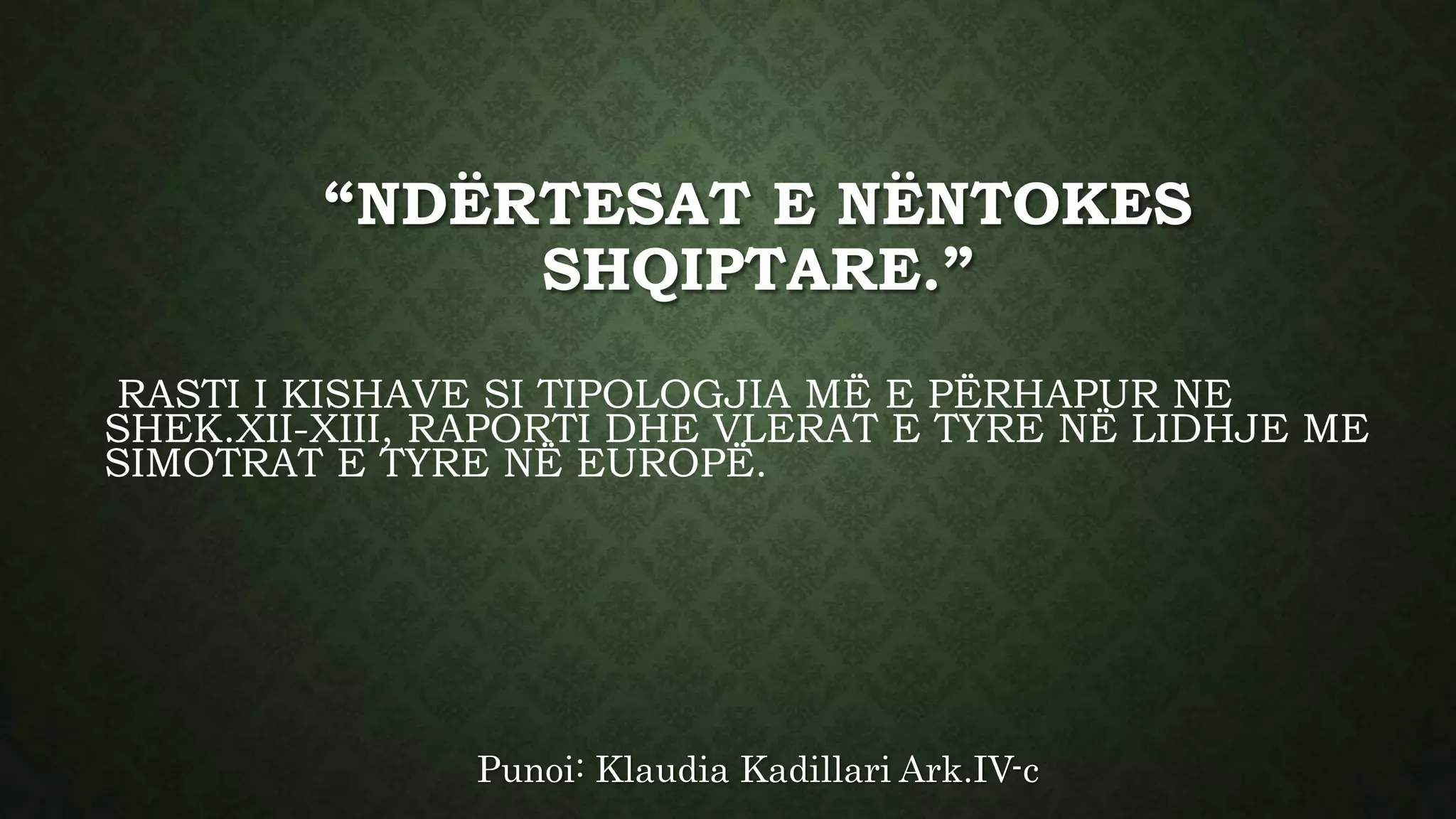 Prezantimi final | PPTX