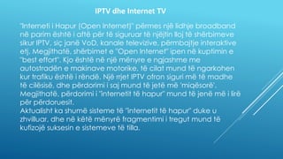 IPTV over FTTH - Albanian | PDF
