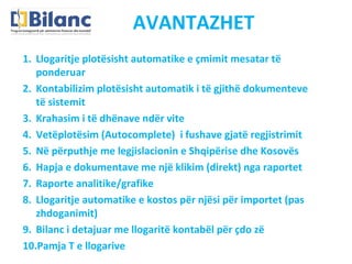 Prezantimi Programit Bilanc | PPT