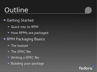 RPM packaging @OSCAL2014 | PDF