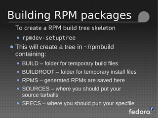 RPM packaging @OSCAL2014 | PDF
