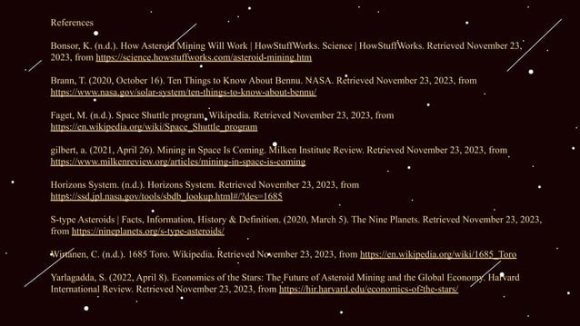 asteroid mining presentation for earth and space science | PDF | Geology | Science