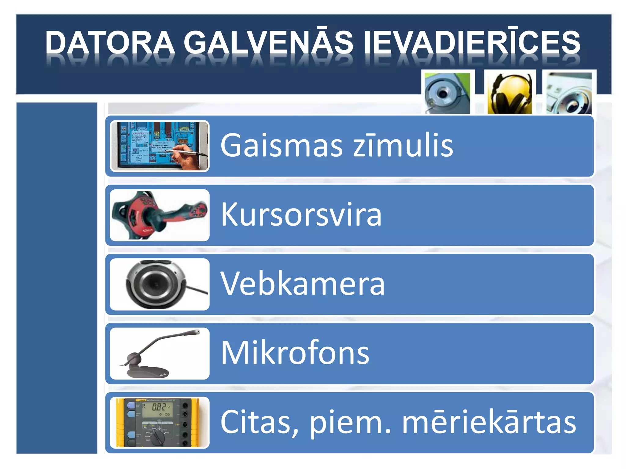 Ievad, izvadierīces | PPTX