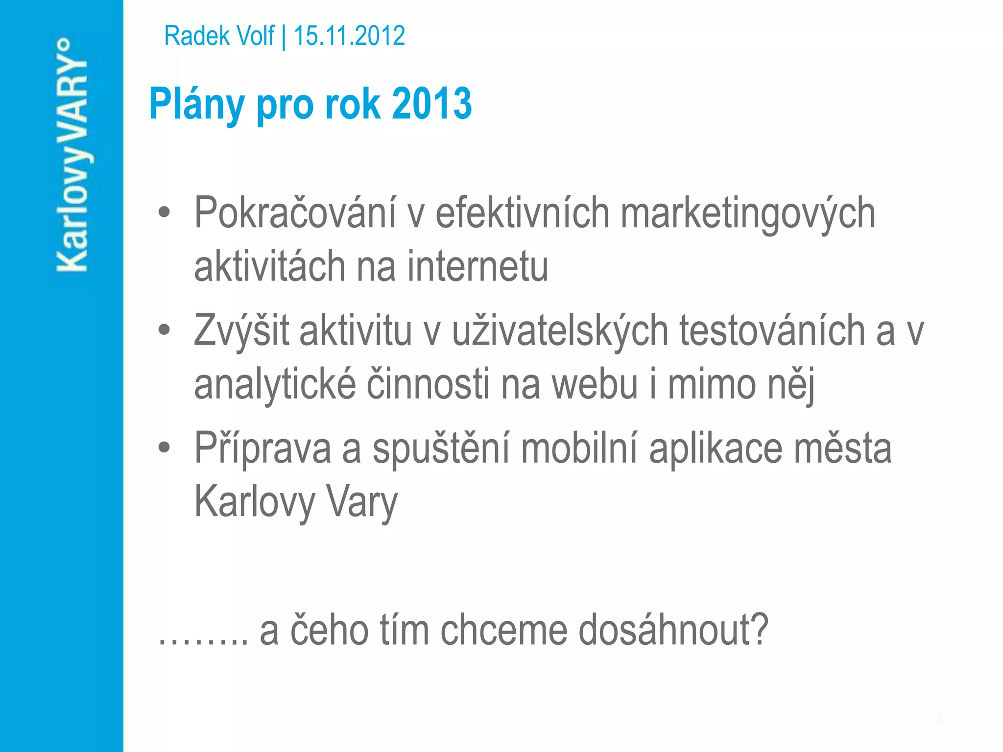 Prezentace Karlovy Vary na internetu | PPT