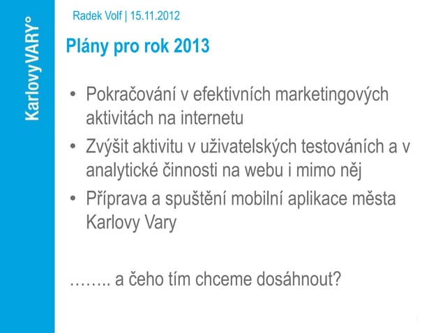 Prezentace Karlovy Vary na internetu | PPT