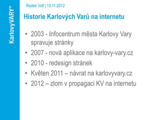 Prezentace Karlovy Vary na internetu | PPT