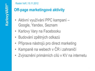 Prezentace Karlovy Vary na internetu | PPT