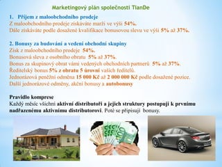 Prezentace tianDe (lepší verze) | PDF
