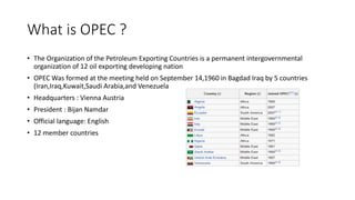 OPEC ( microeconomics ) | PPTX