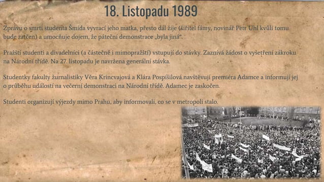 Sametová revoluce | PPTX
