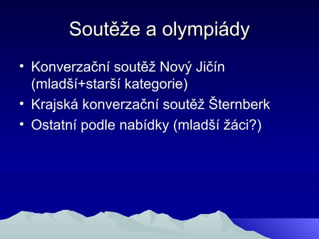 Prezentace english 2013 | PPT