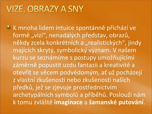 Prezentace intuice a kreativita | PPT