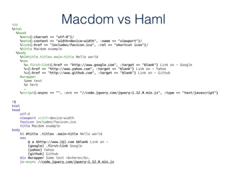 Macdom html preprocesor | PPT