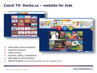 Czech TV | PPTX | Home Entertainment Systems | Consumer Electronics