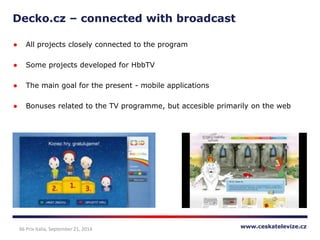 Czech TV | PPTX | Home Entertainment Systems | Consumer Electronics