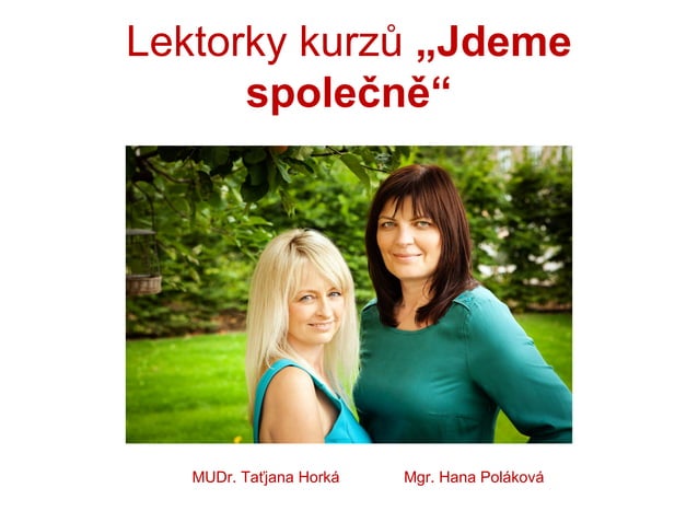 Prezentace o projektu Jdeme společně | PPT