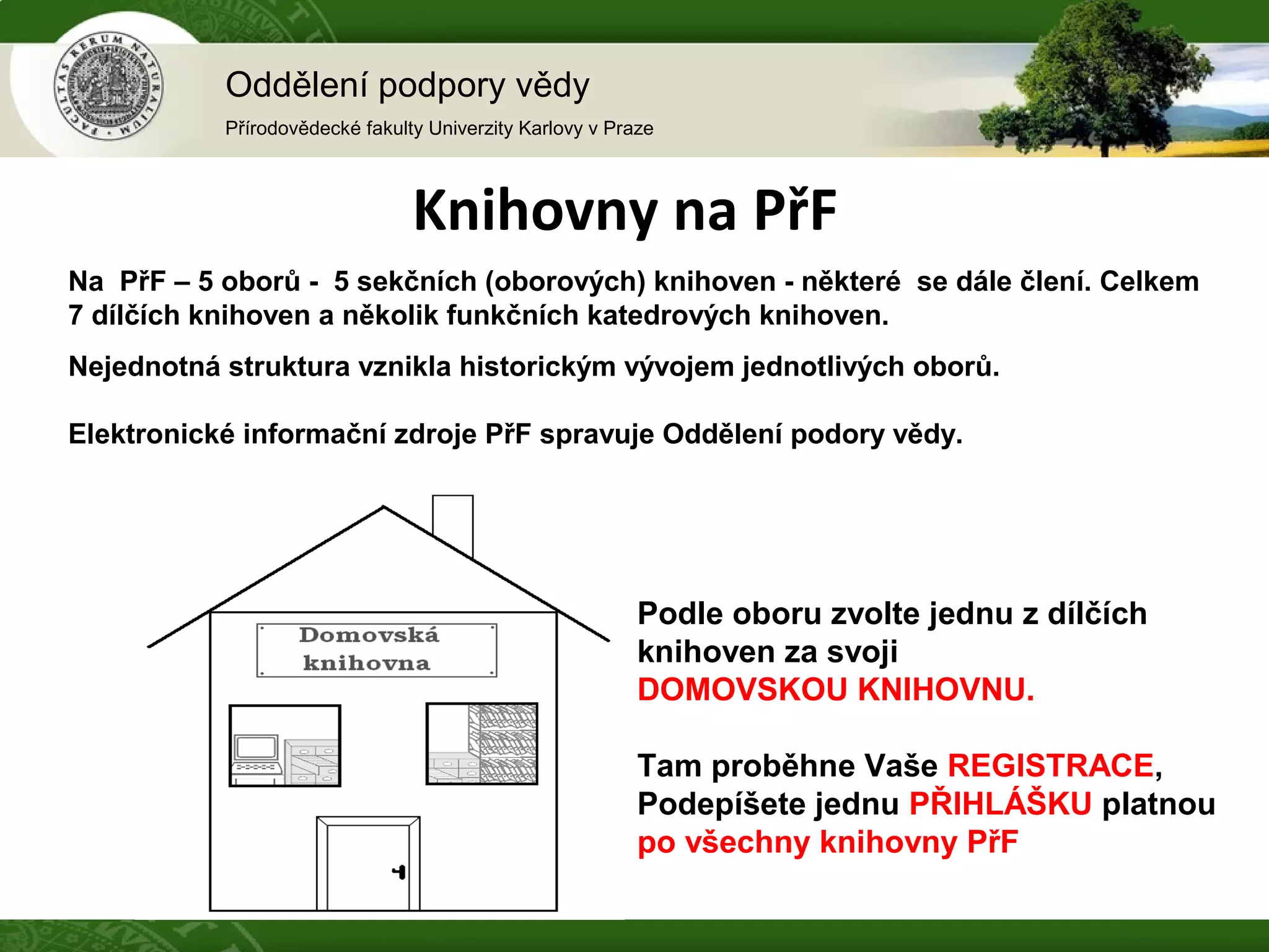 Prezentace pro prvaky PrF UK (2012-2013) | PPT