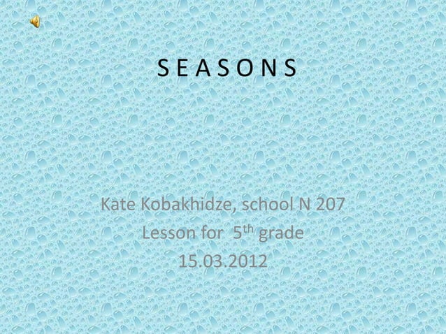 Seasons | PPT