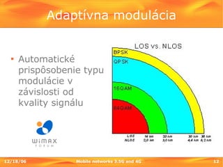 Mobilné siete 3.5G a 4G | PDF