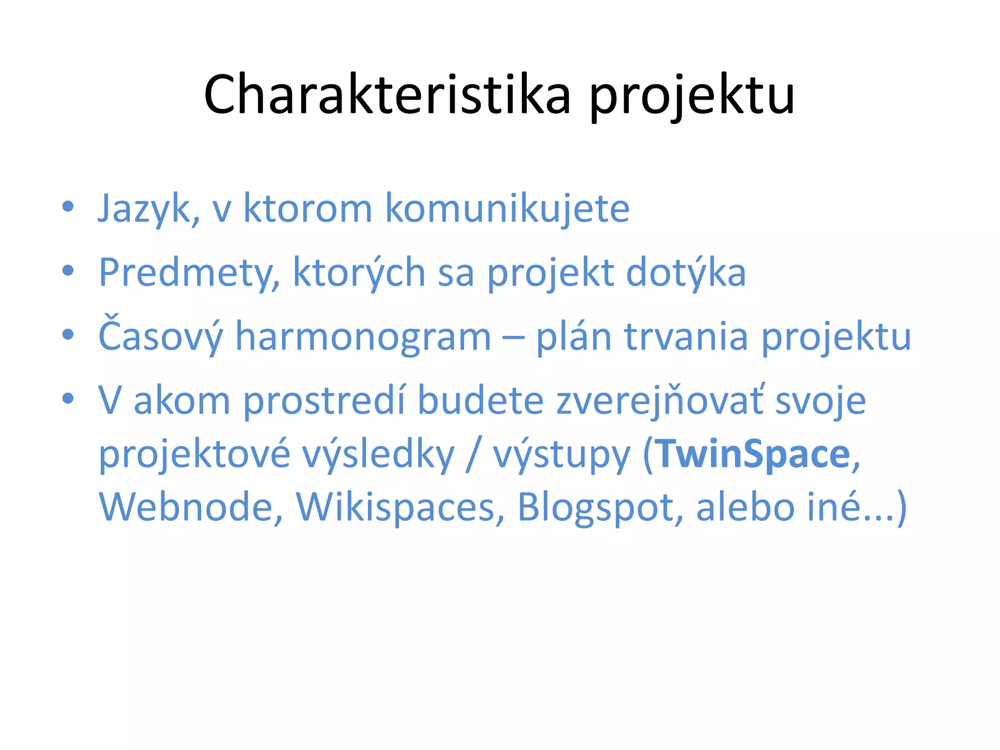 Prezentacia projektu | PPT