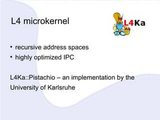 Microkernel-based operating system development | PPT