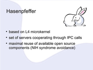 Microkernel-based operating system development | PPT