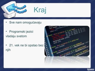 Programski jezici | PPT