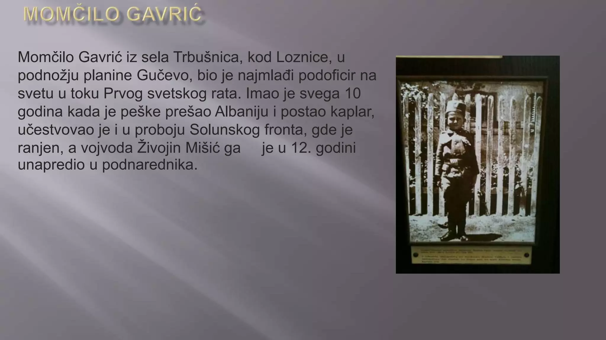 Momčilo Gavrić | PPTX