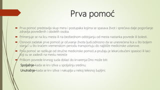 Prva pomoc i reanimacije *Nikola | PPTX