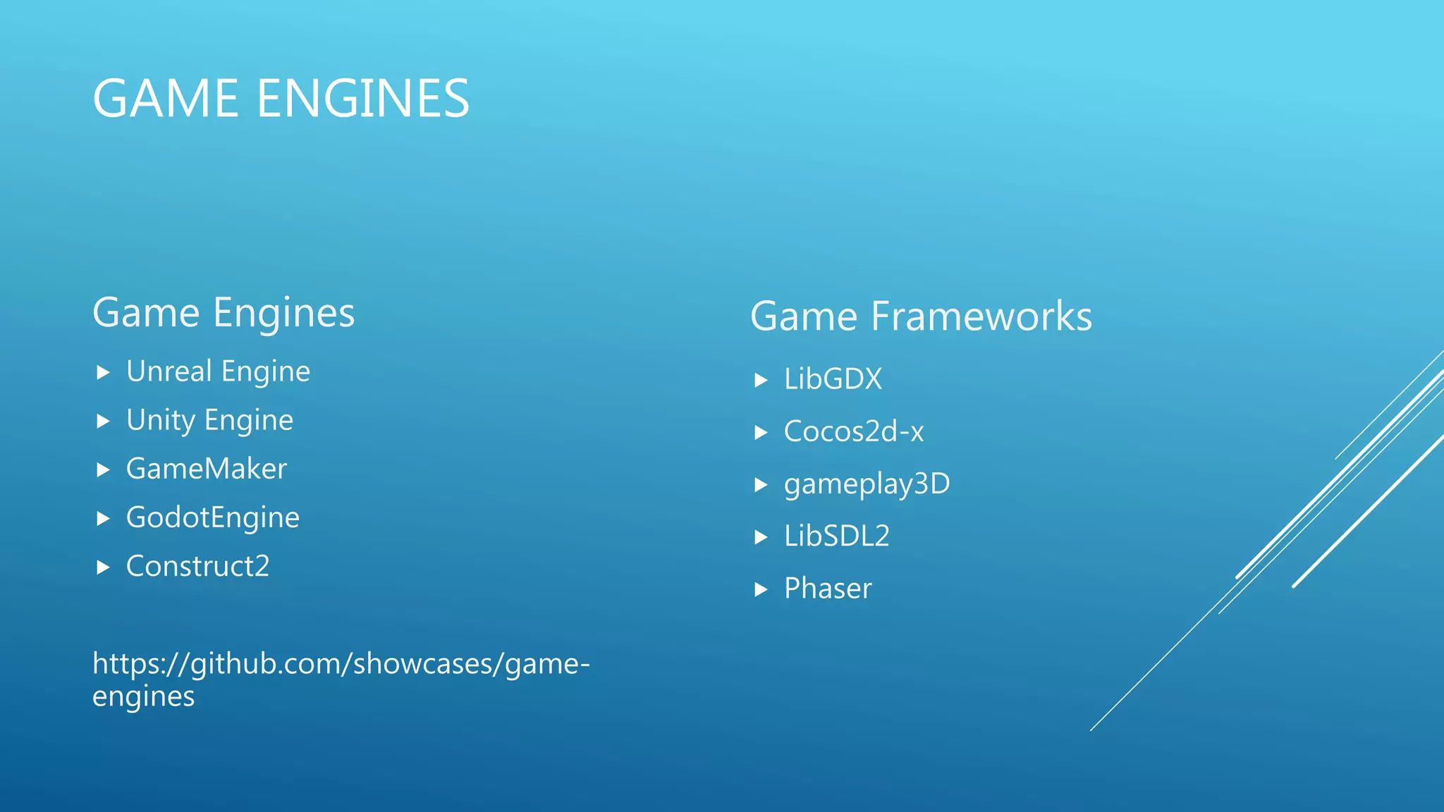 Intro to 2D Game Development | PPTX