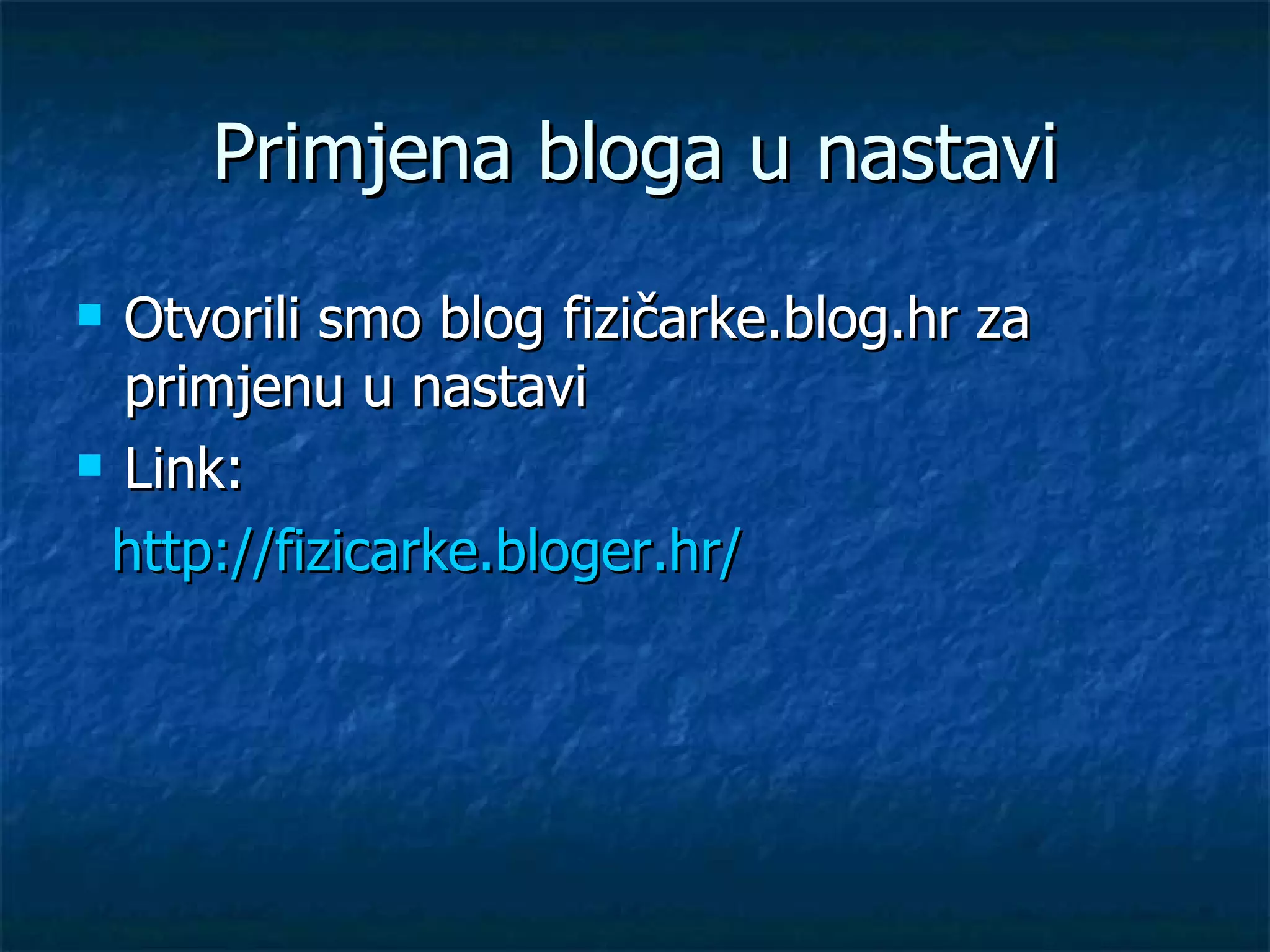 Prezentacija Blog | PPT