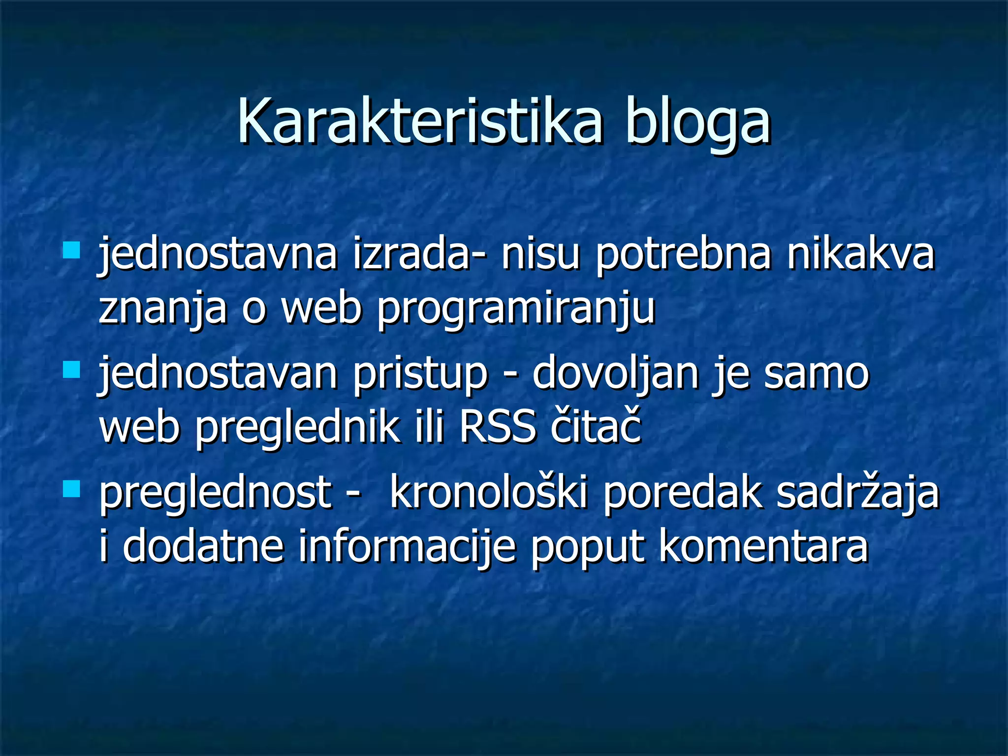 Prezentacija Blog | PPT