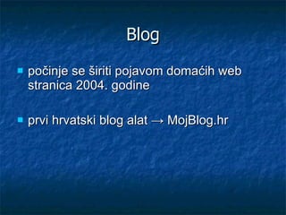 Prezentacija Blog | PPT