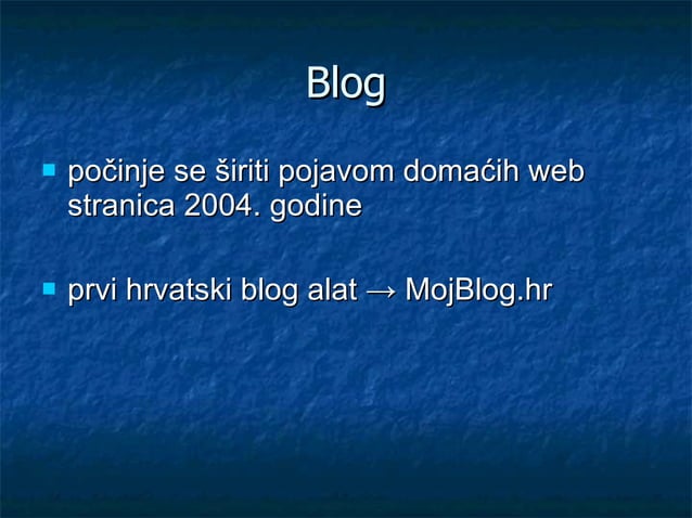Prezentacija Blog | PPT