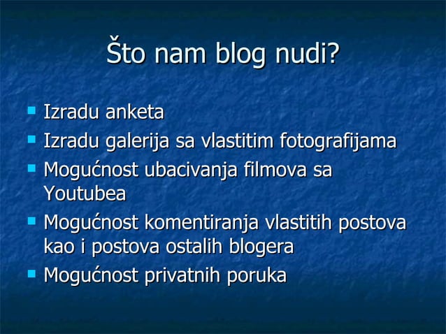 Prezentacija Blog | PPT