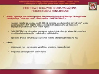 Prezentacija Grada Varaždina | PPT