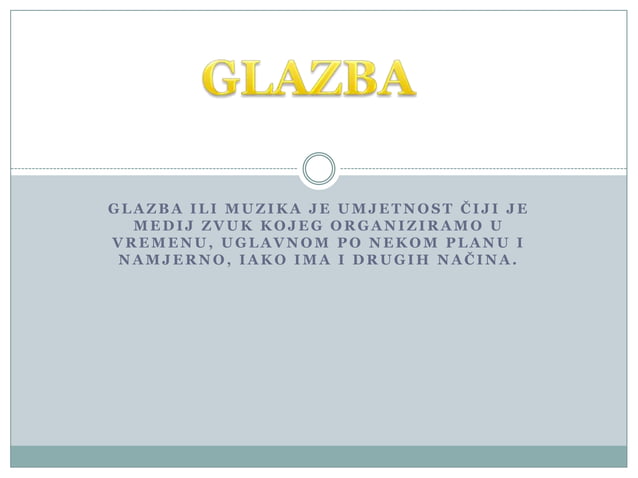 GLAZBA | PPT