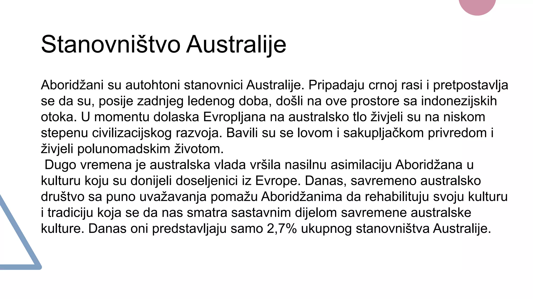 stanovnistvo i privreda Australije | PPTX