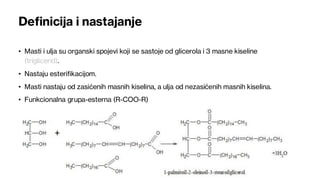 prezentacija za hemiju "masti i ulja" aa | PDF