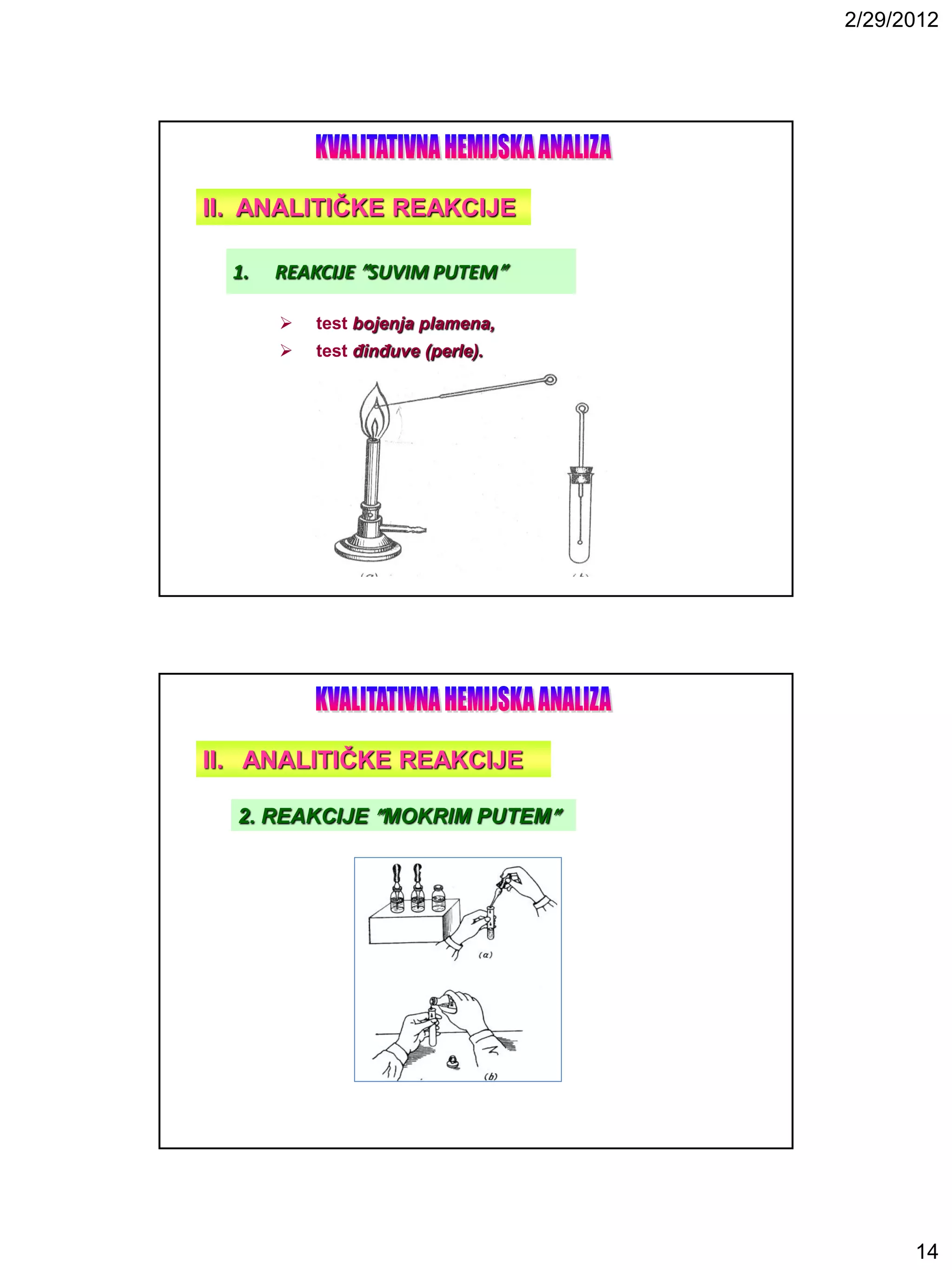 Prezentacija iz analiticka hemija - E.Lončar, Lj. Kolarov, R.Malbaša | PDF