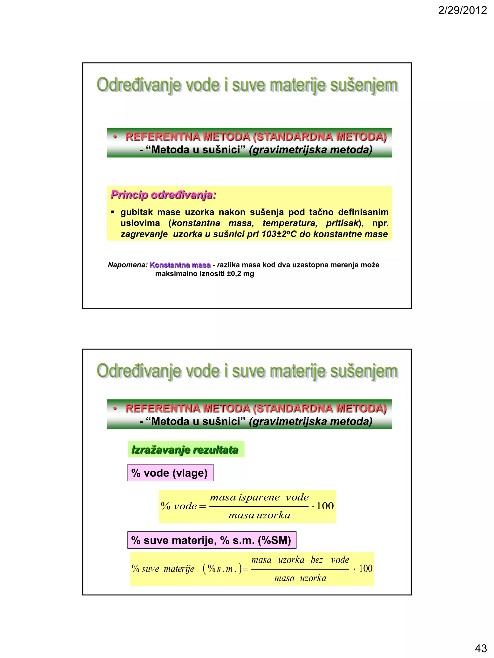 Prezentacija iz analiticka hemija - E.Lončar, Lj. Kolarov, R.Malbaša | PDF