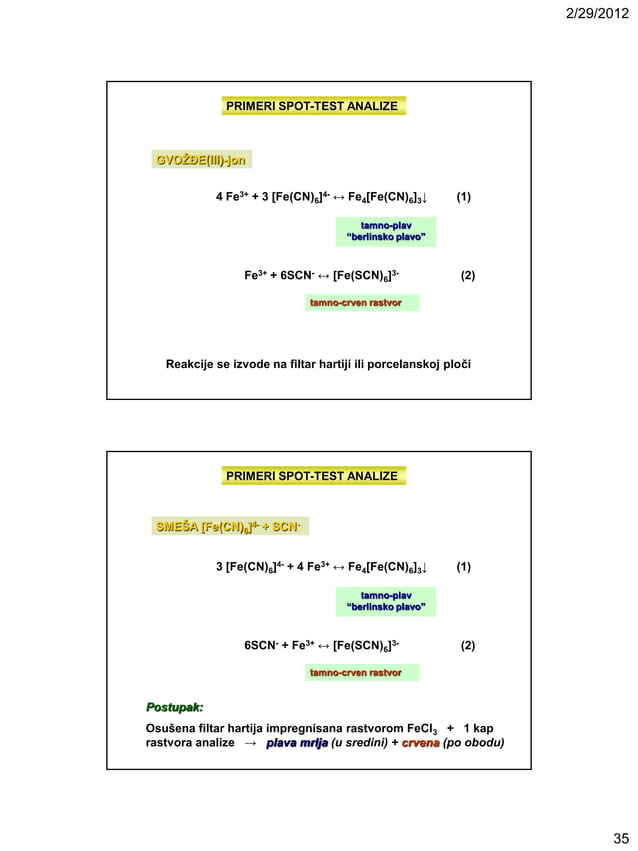 Prezentacija iz analiticka hemija - E.Lončar, Lj. Kolarov, R.Malbaša | PDF