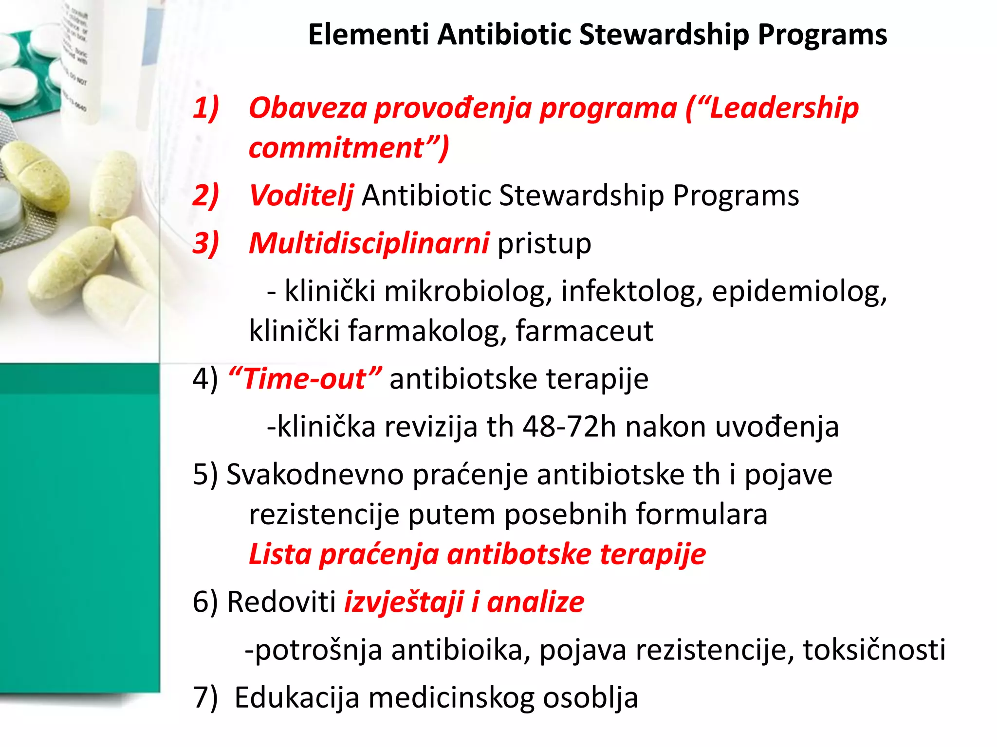 Antibiotic stewardship program in clinical practice | PPT