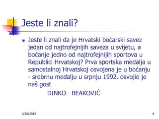 Prezentacija bocanje | PPS