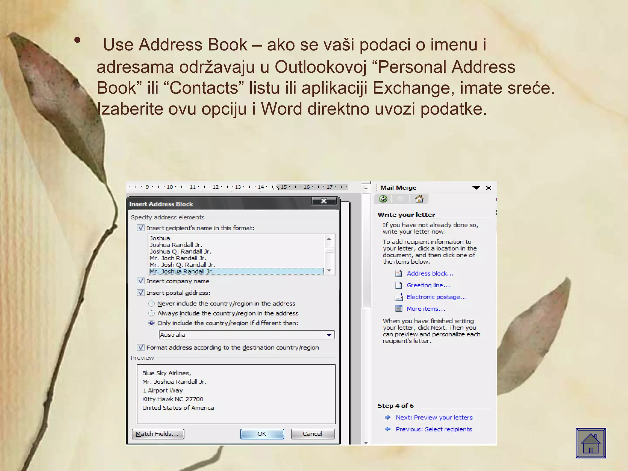 Cirkularna pisma u Word-u | PPT