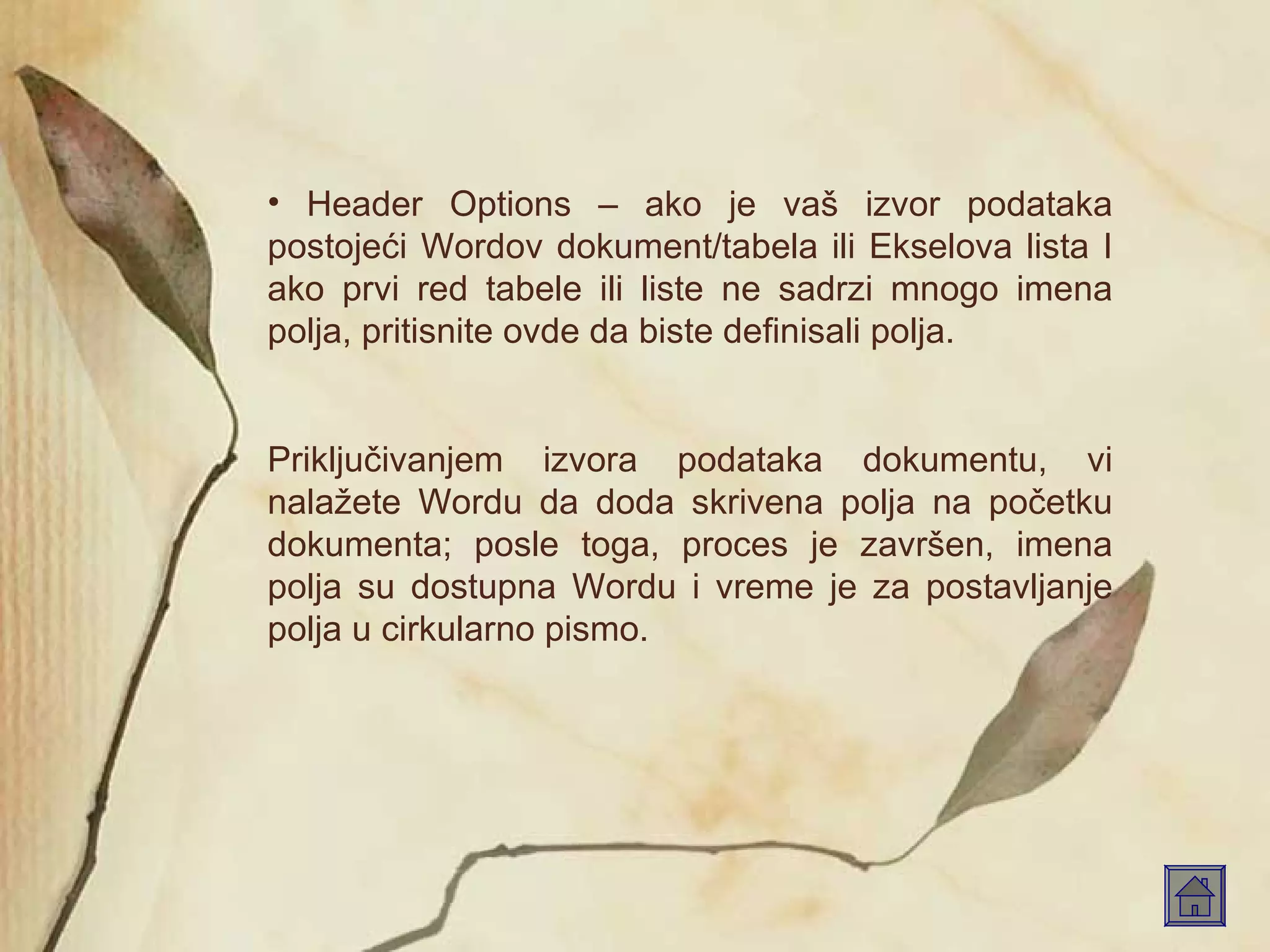 Cirkularna pisma u Word-u | PPT