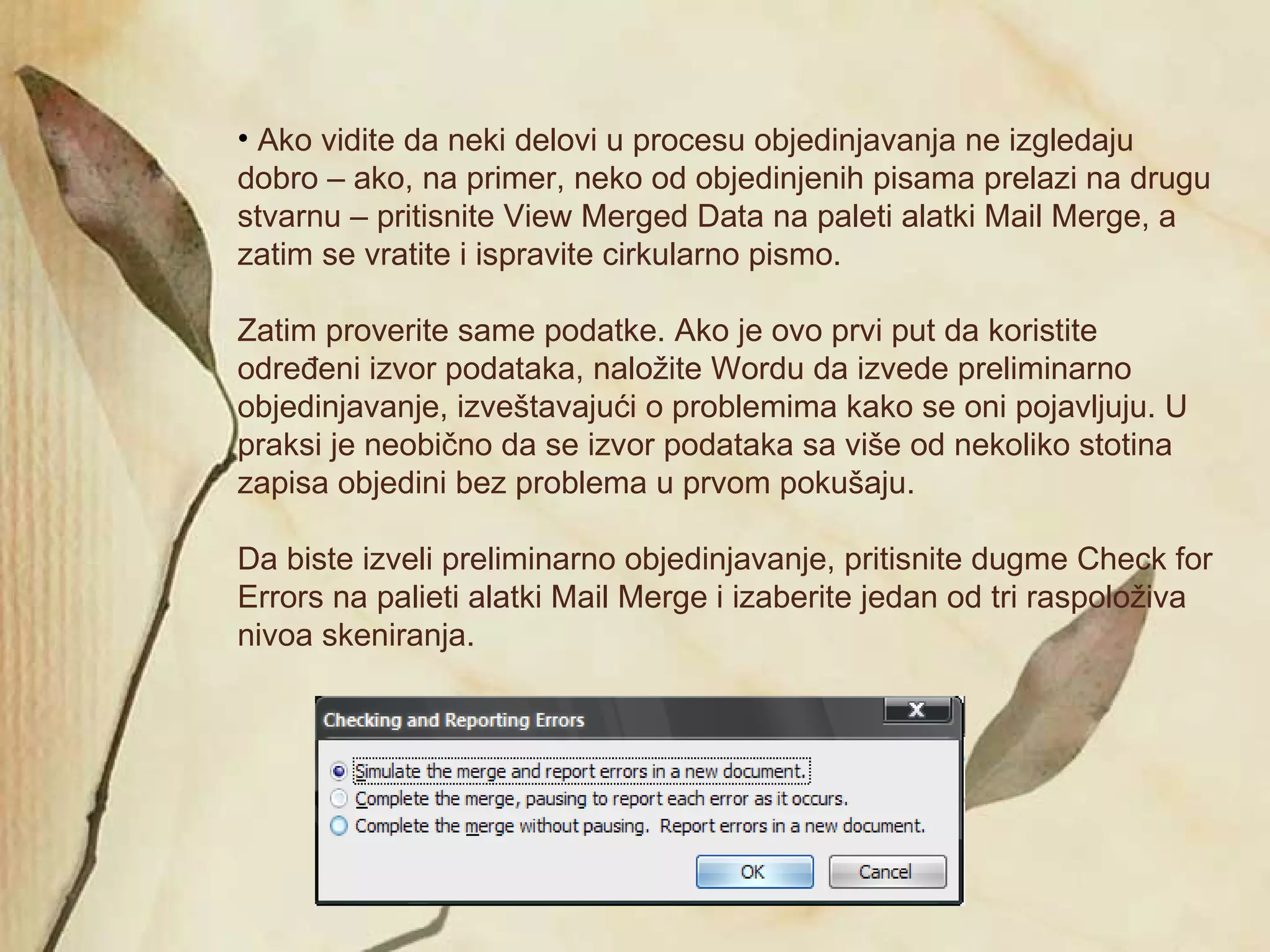 Cirkularna pisma u Word-u | PPT